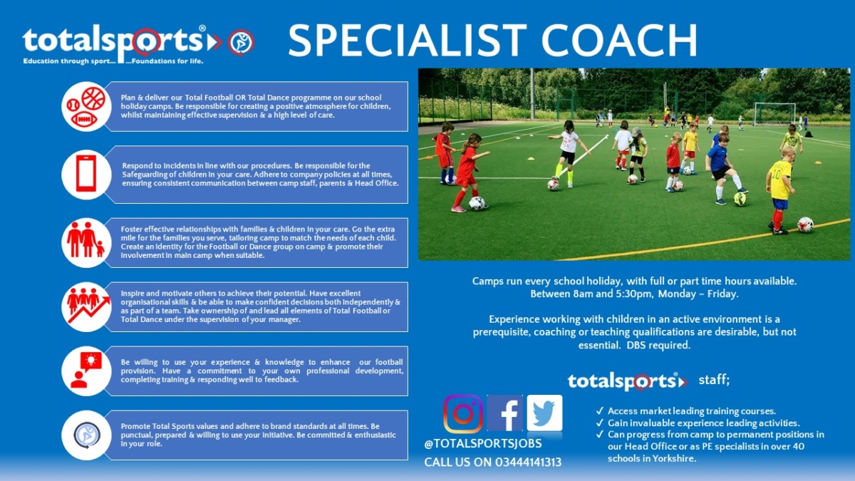 Specialist Coach - Total Sports Limited